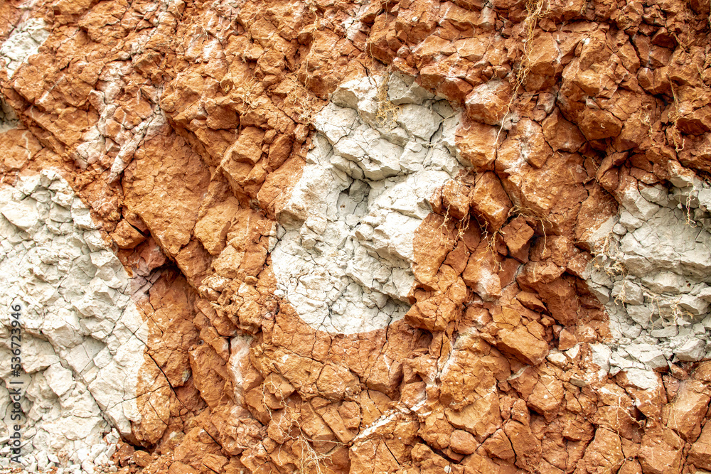 Texture of natural clay of different colors as a background or backdrop ...