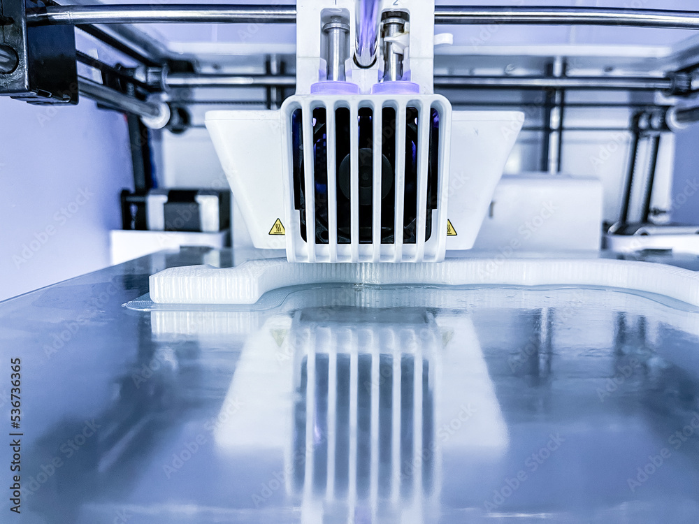 3D printing machine make the 3D prototype model Stock Photo | Adobe Stock