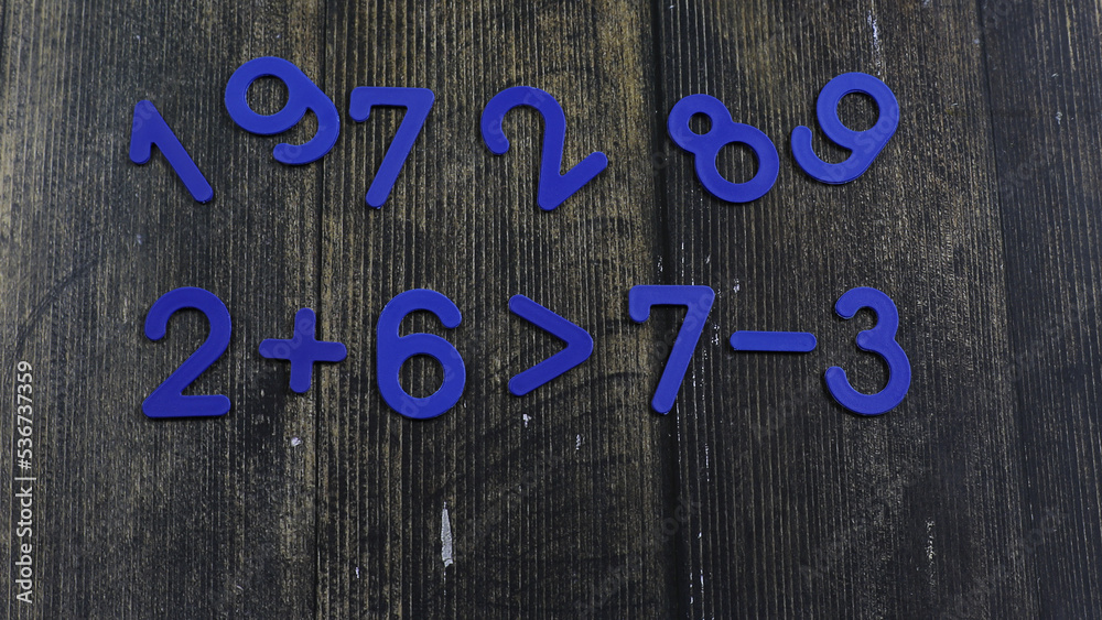 Task in mathematics. Mathematics problem for children. Simple algebra ...