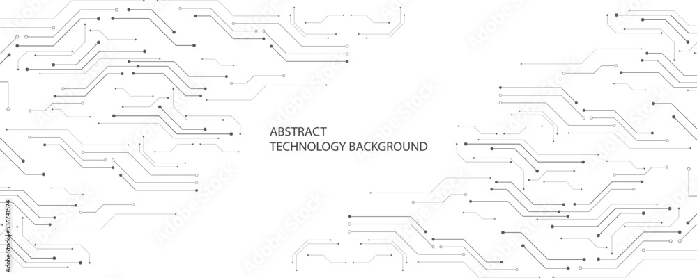 Gray and white technology background image Line design for ...
