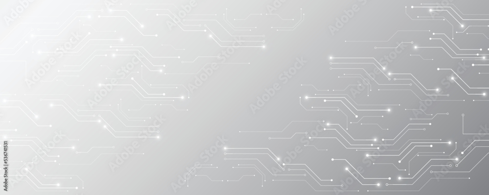 Gray and white technology background image Line design for ...