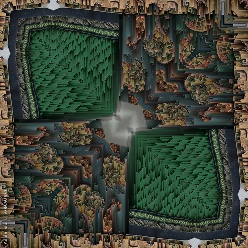 Mystical pattern design for the background. 3d illustration art for ...