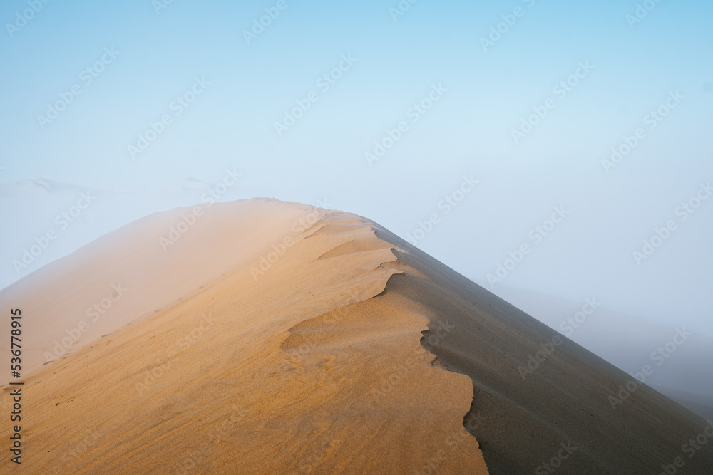 pattern shapes of desert sand dunes Stock Photo | Adobe Stock