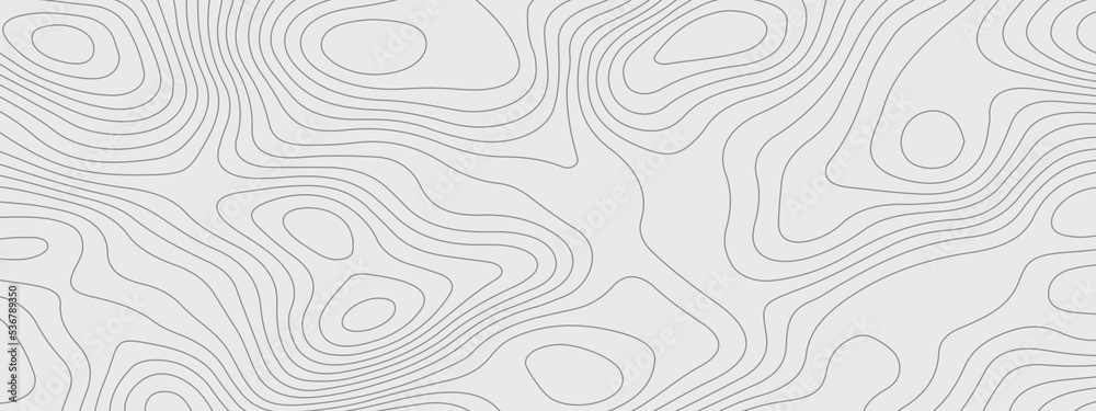 Black and white wave abstract topographic map contour, lines Pattern ...