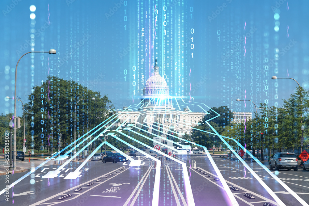 Capitol dome building exterior, Washington DC, USA. Home of Congress ...