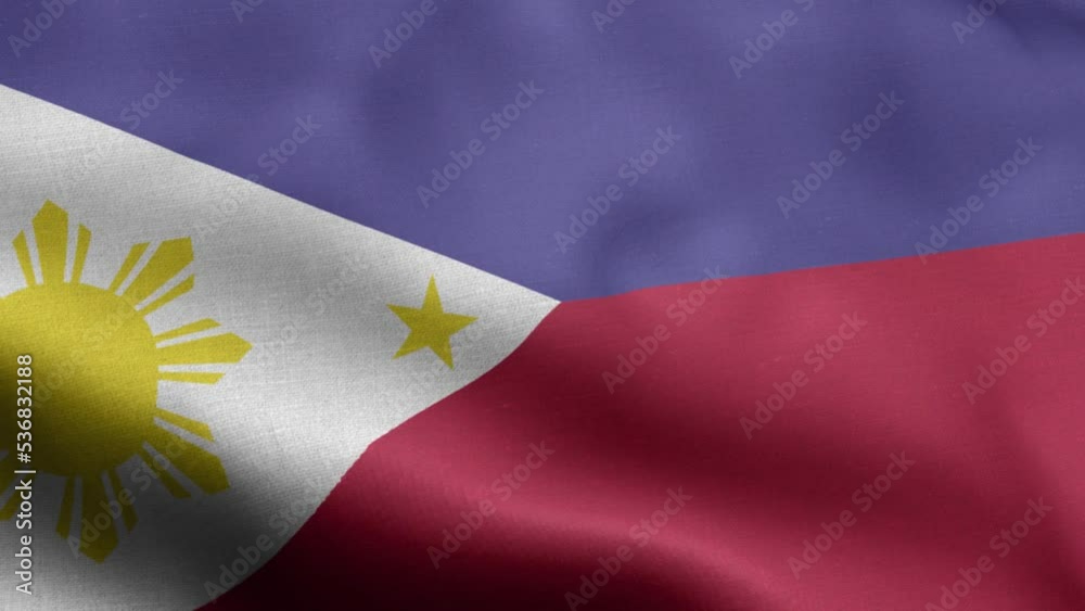 Flag Of Philippines - Philippines Flag High Detail - National flag Philippines wave Pattern ...