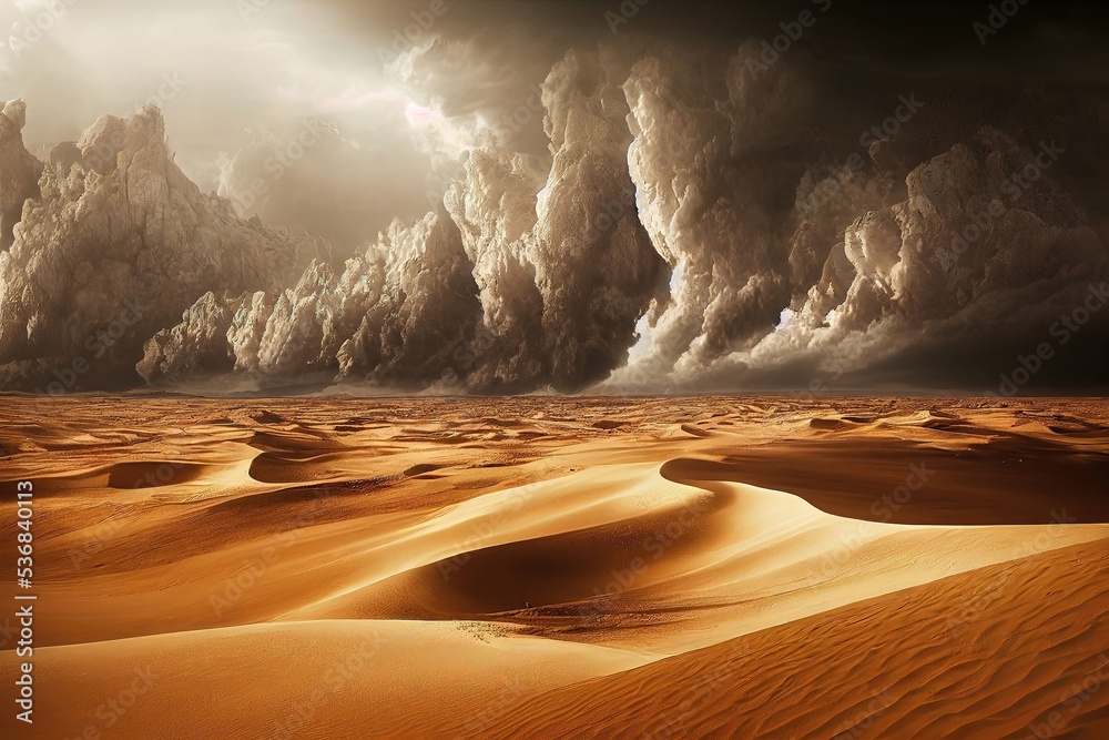 Desert Thunderstorm Wallpaper