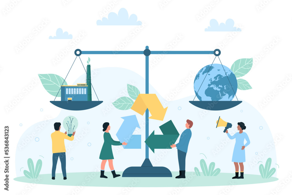Eco recycling and sustainable technology to reduce and neutralize ...
