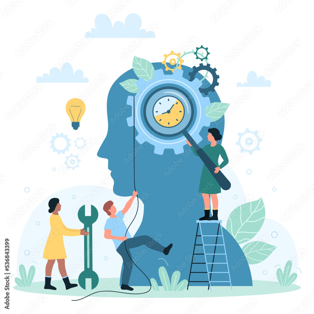 Grafika wektorowa Stock: Time management vector illustration. Cartoon ...