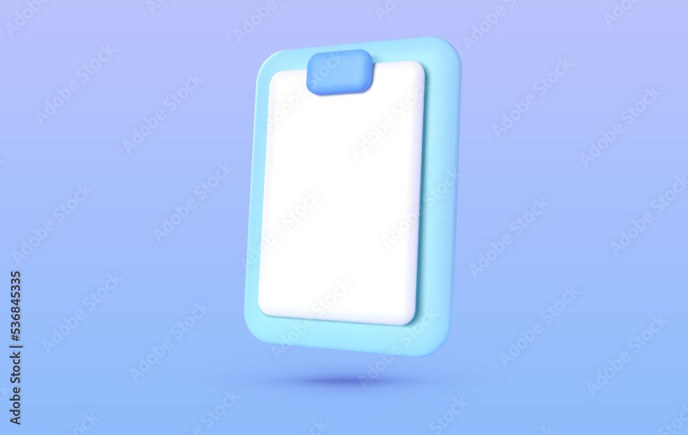 Document 3d on white background. Document template design. 3d render ...