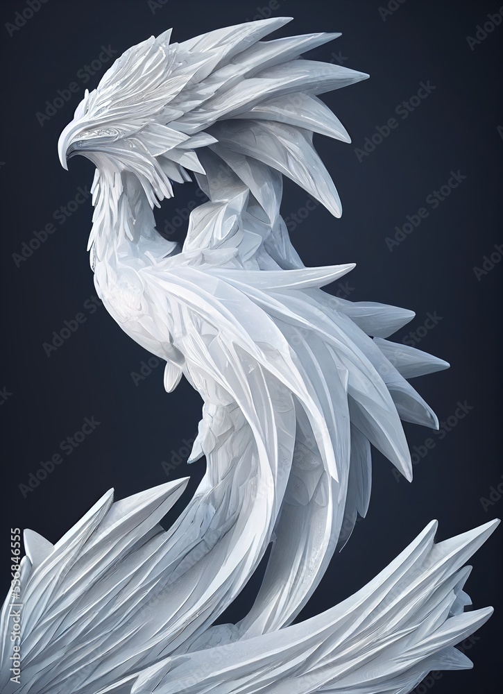 White Phoenix Bird
