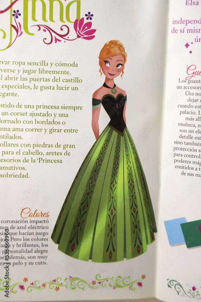 Anna. Magazine cover with the characters of the movie Frozen: a frozen ...