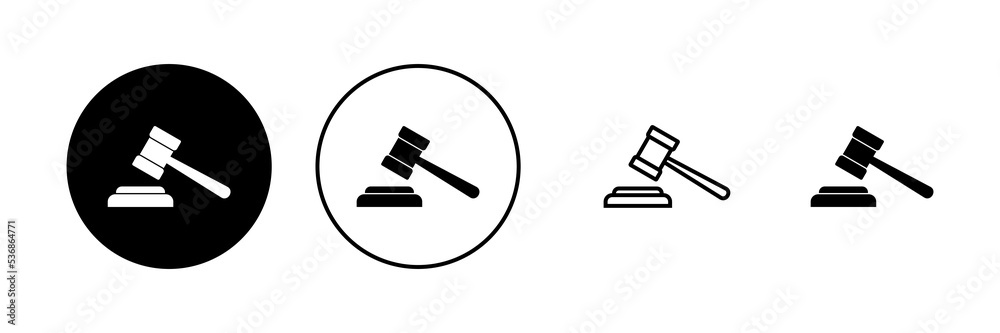 Gavel icon vector. judge gavel sign and symbol. law icon. auction ...