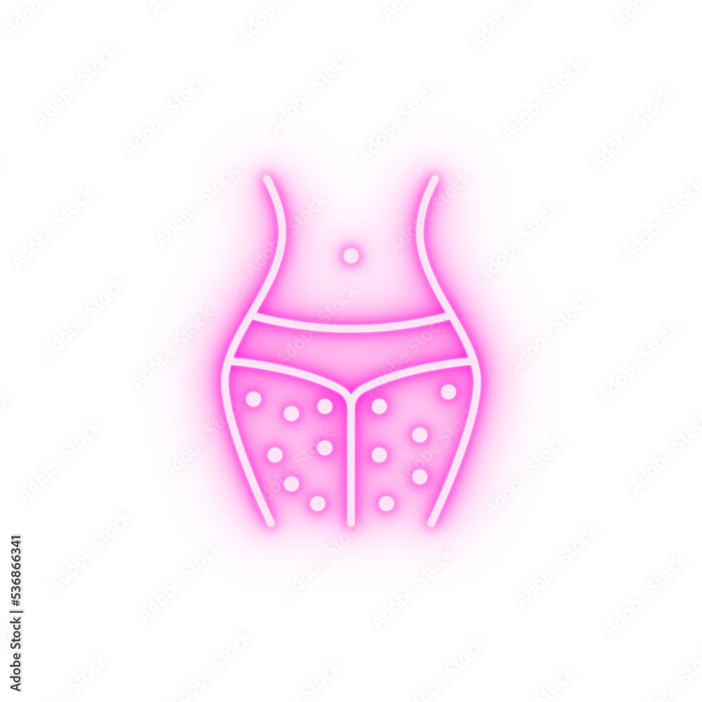 health allergy dermatology rash rubella neon icon Stock Illustration ...