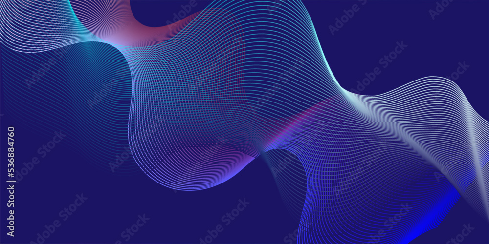 Abstract white and blue paper wave background and abstract gradiant and ...