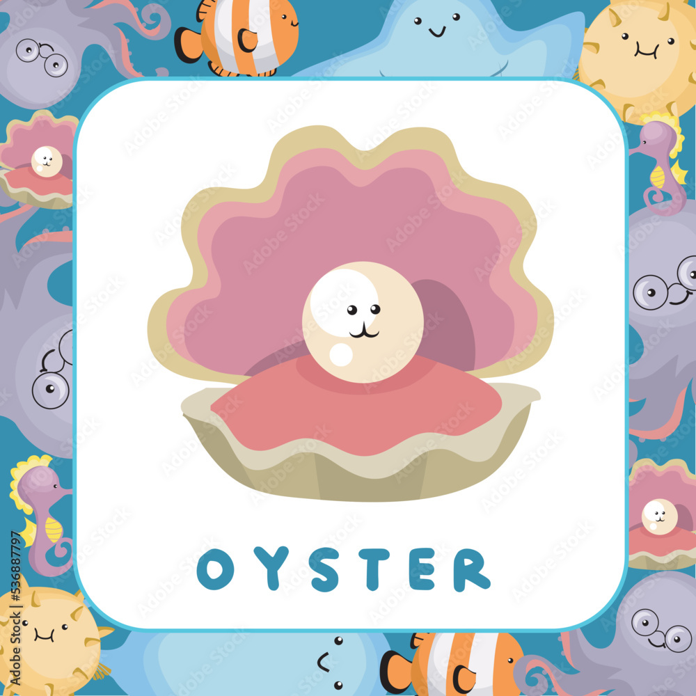 Sea animal flashcards for kids. Introducing the sea animals to children ...