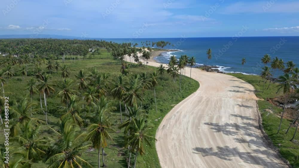 Dirt Road Along The Sea During The Construction Of Boardwalk In Malecon ...