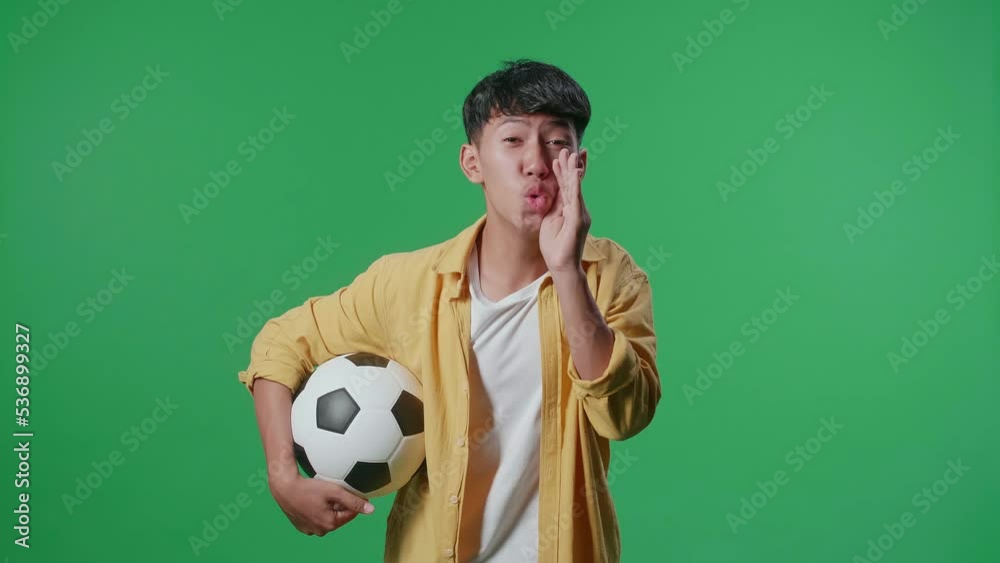 Asian Boy With A Ball Making Fun Of The Losers By Ooh Face While ...