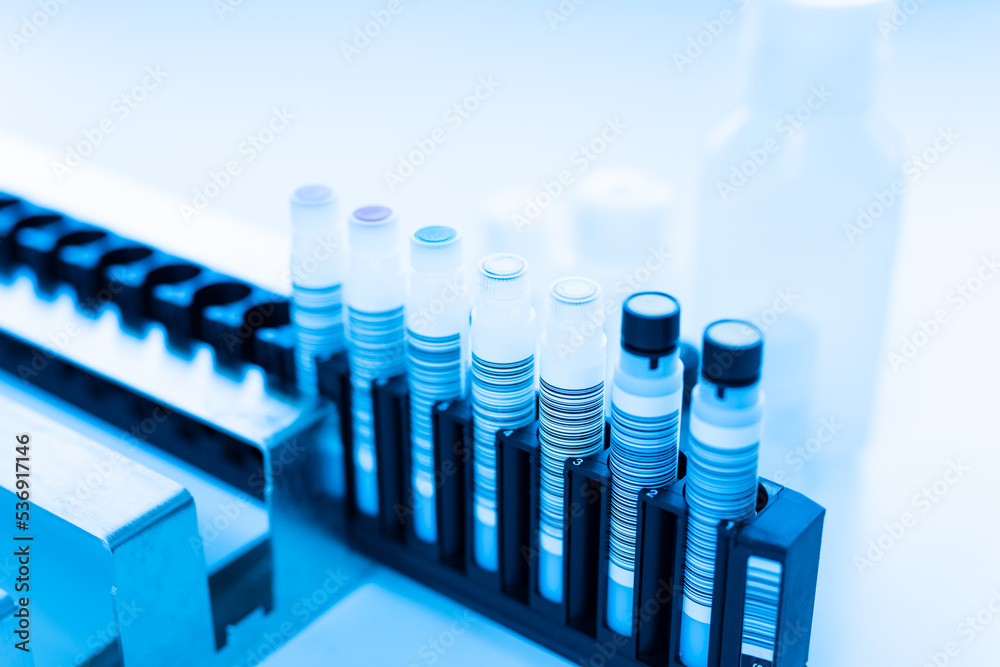 Reagent tubes and bottes for laboratory analysis automate machine ...