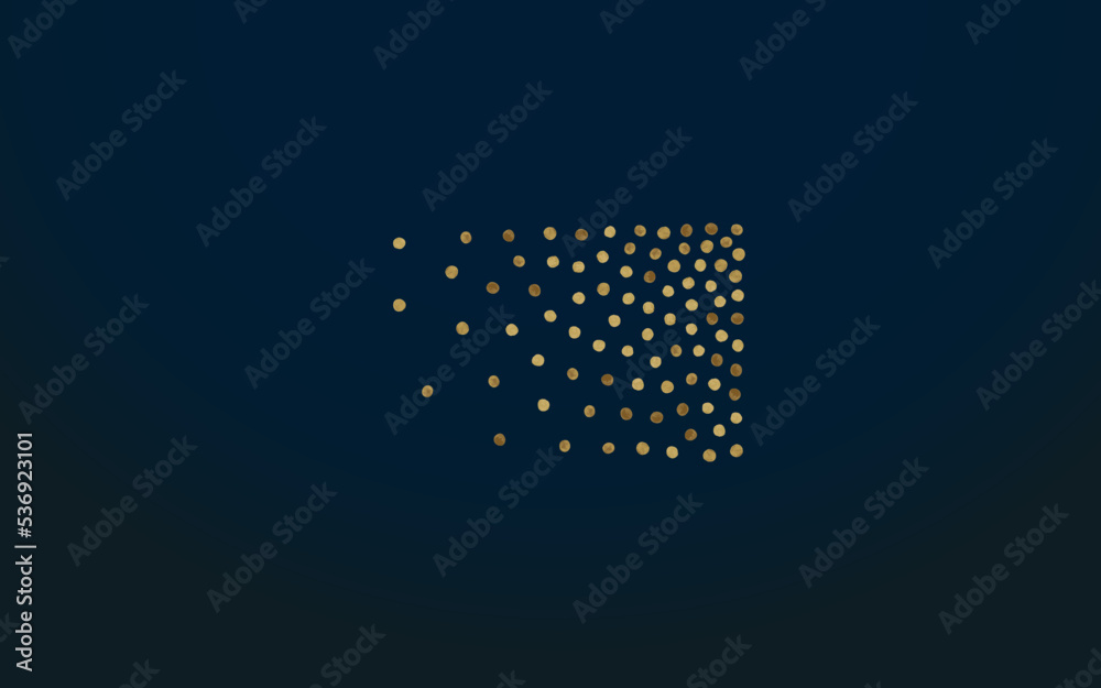 Gold Round Transparent Vector Black Background. Stock Vector | Adobe Stock