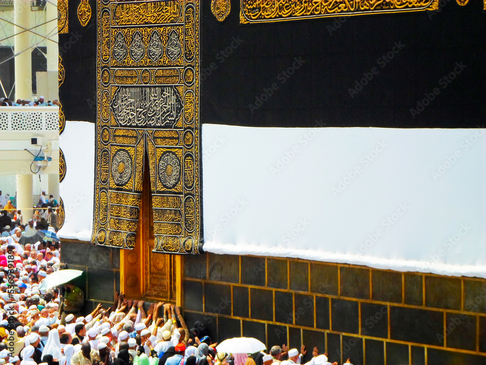 Doors and details of the holy place kaaba, mecca, saudi arabia Stock ...