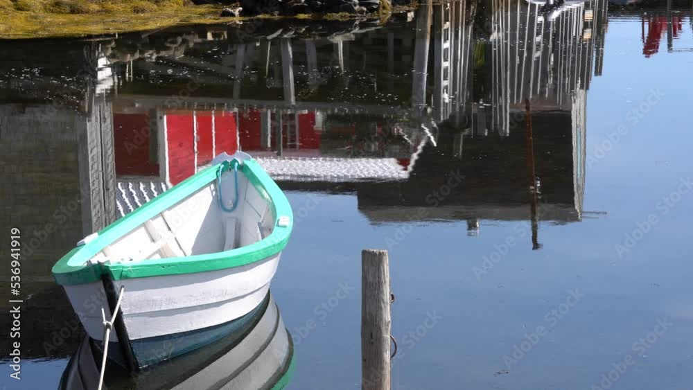 A fisher boat is moving slowly under the effect of waves. In the water ...