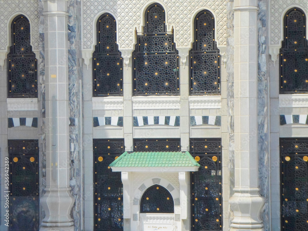 Doors and details of the holy place kaaba, mecca, saudi arabia Stock ...