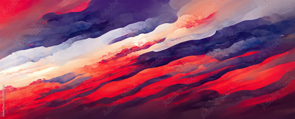 navy blue red abstract background, scarlet sunset, banner Stock Vector ...