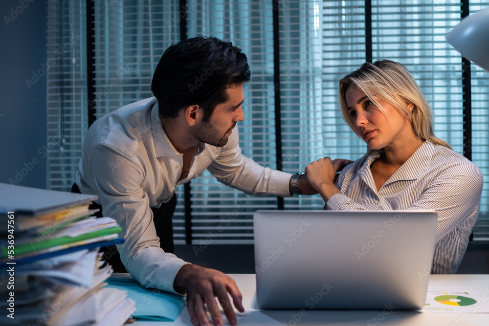 Flirtation and unwelcome sexually sexual harassment in office workplace ...