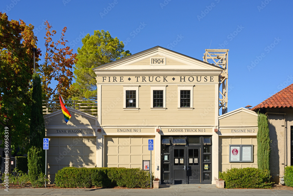 Fire Truck House, built by Charles Hodges in 1904, served as Stanford ...