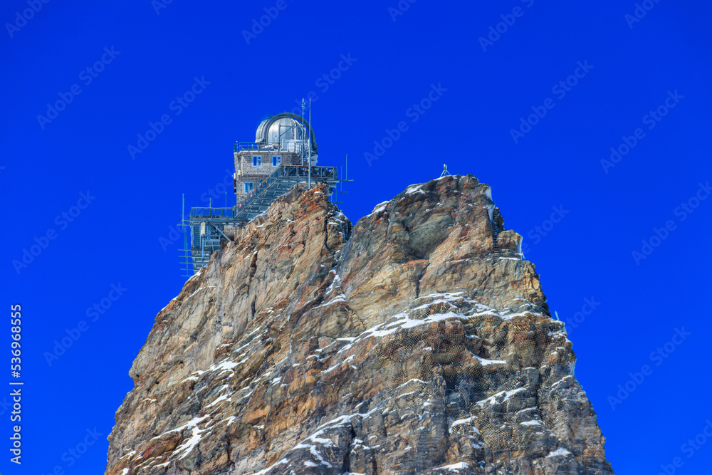 View of Sphinx Observatory on Jungfraujoch, one of the highest ...