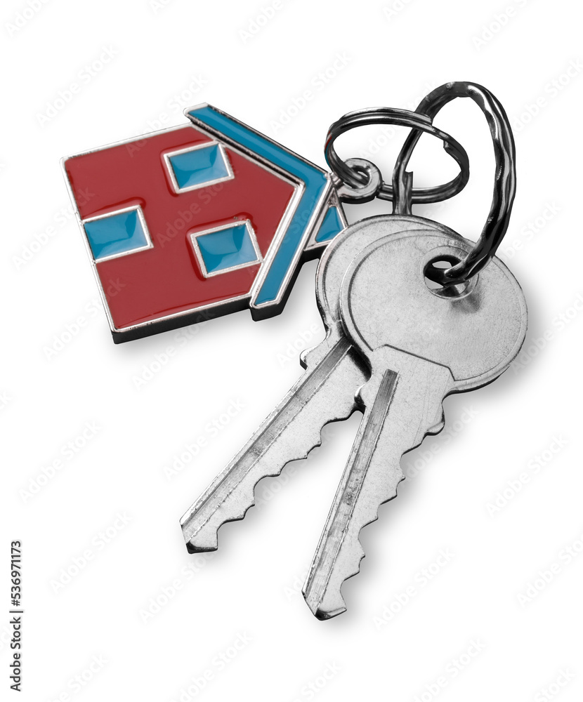 House keys with house figure on background Stock Photo | Adobe Stock