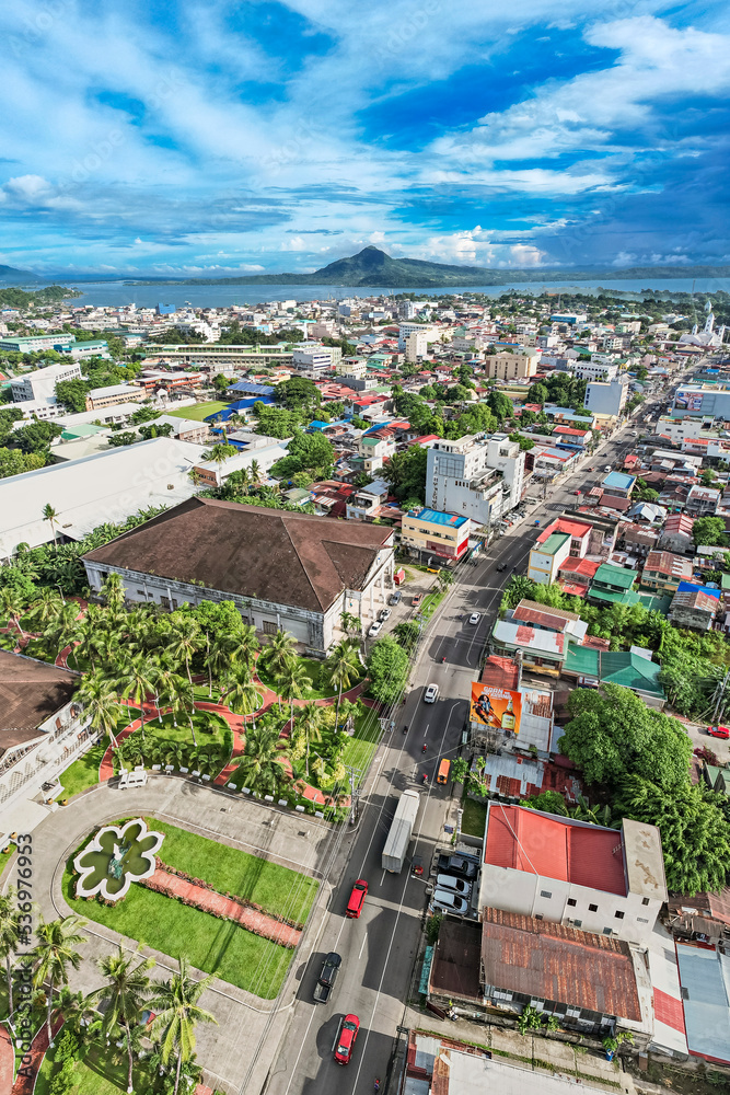 Tacloban City, Leyte, Philippines - Aerial of Leyte Provincial Library ...