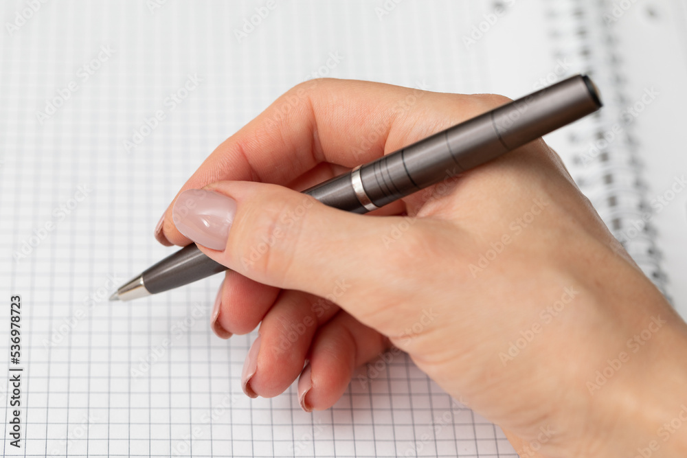 Elegant Pen Writing On Paper