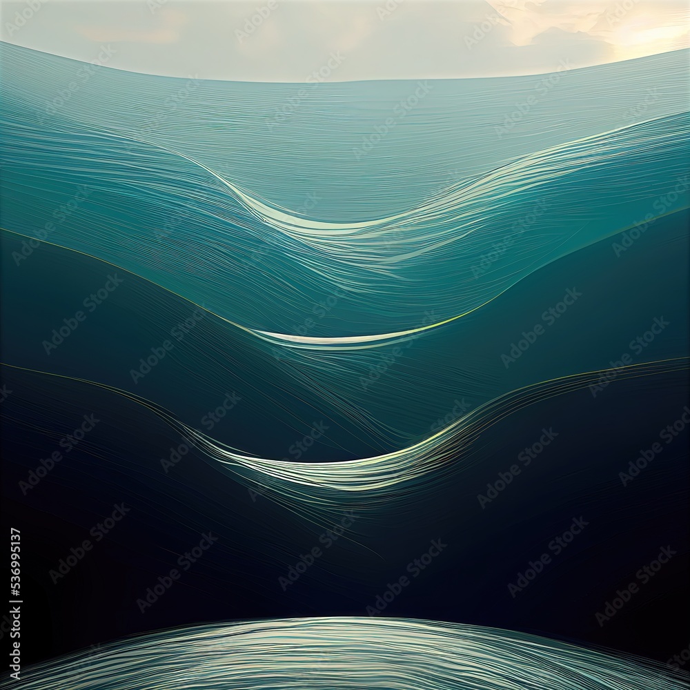 Curves and blue to black gradients as if to show the hierarchy of the ...