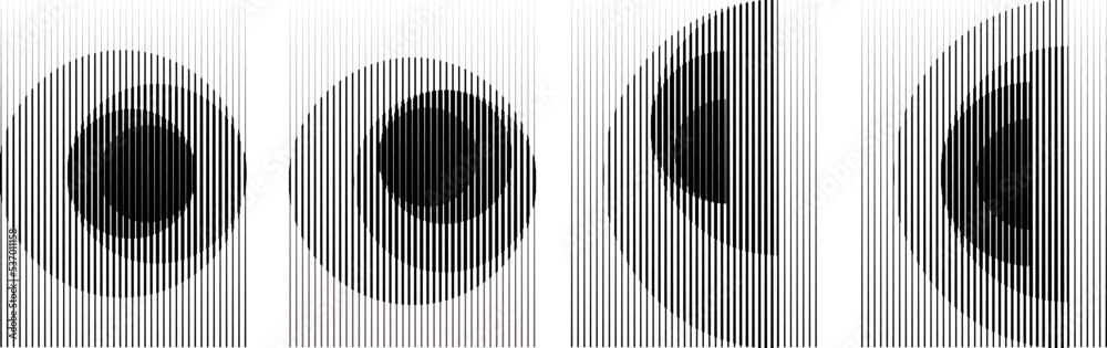 Art composition with lines .Modern art design .Design elements set ...