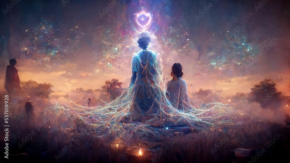 Concept of 2 souls with their quantum connections through eternity ...