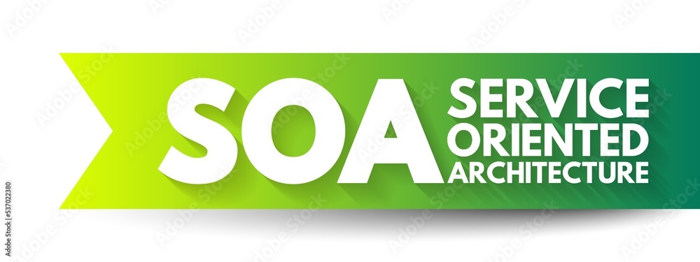 SOA - Service Oriented Architecture is an architectural style that ...