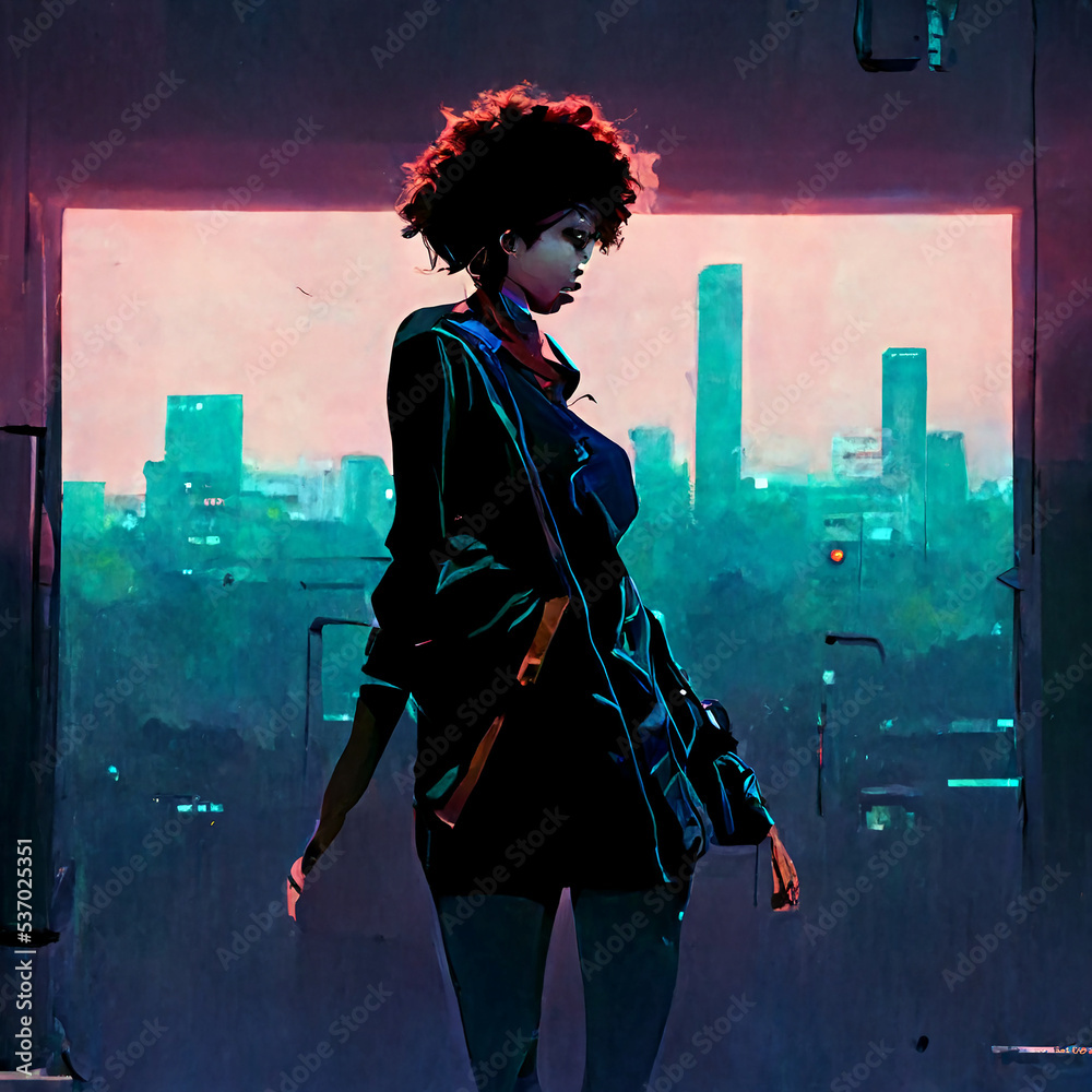 Anime artwork - concept character design in the style of boondocks ...