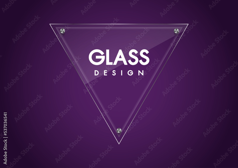 Purple Background Illustration Glass Design Stock Vector | Adobe Stock