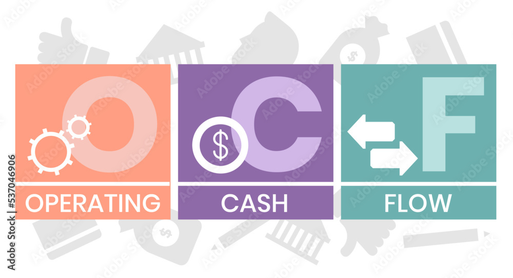 Ocf Operating Cash Flow Platform Business Concept Background