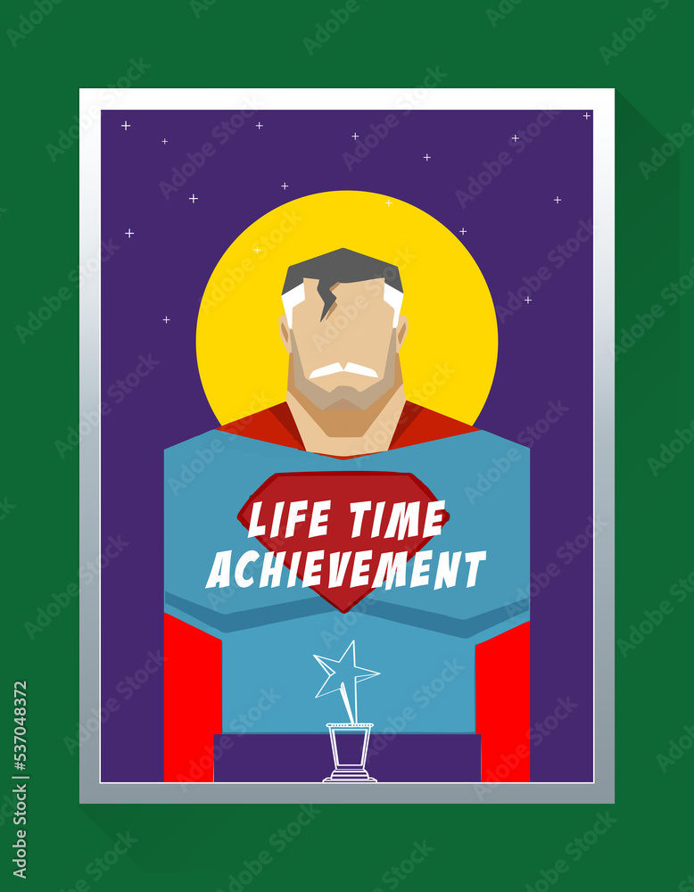 Corporate award function. Super hero theme. Conceptual and creative ...