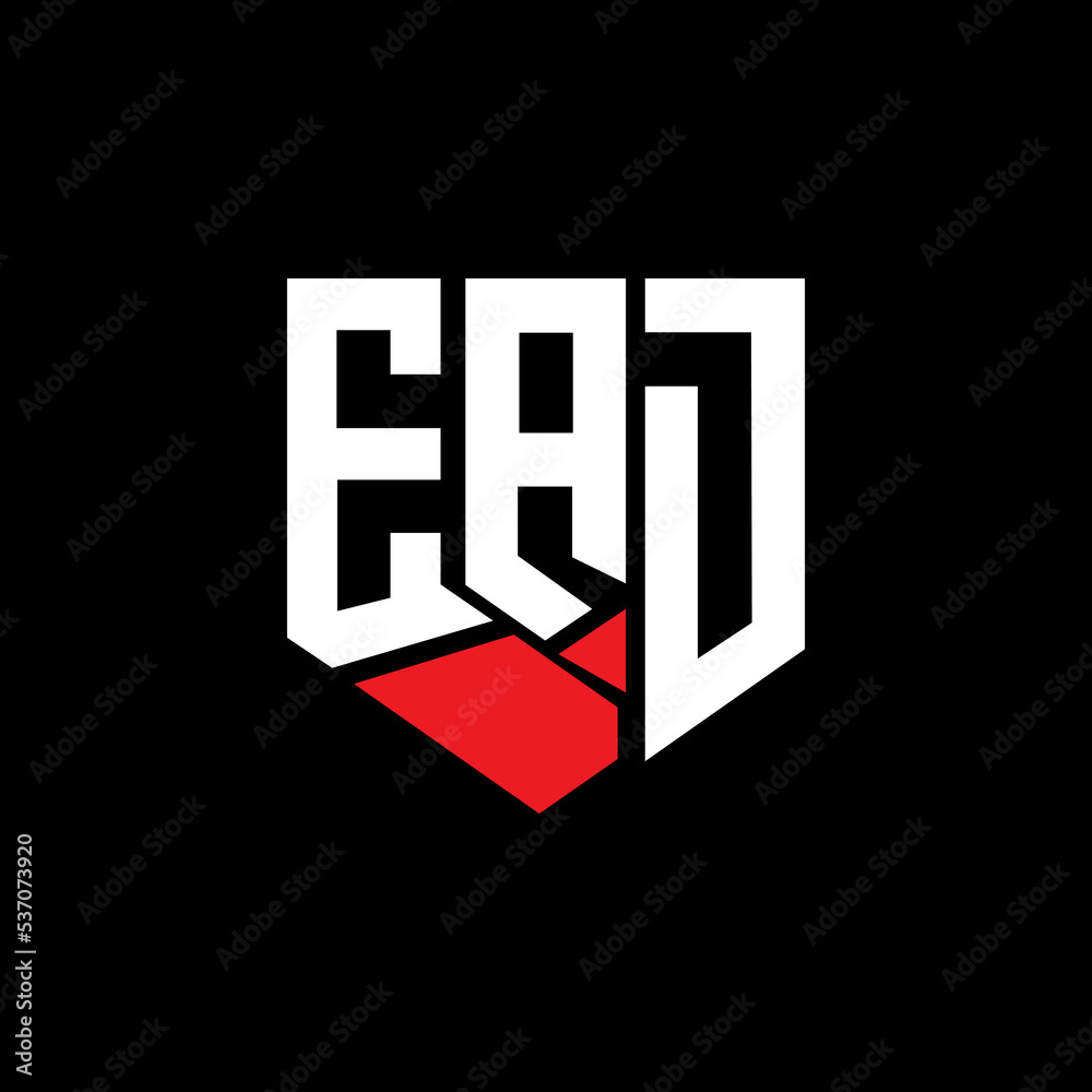EAD letter luxury logo design on black background. EAD creative ...