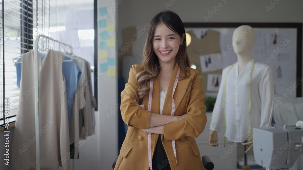 Female designer business owner, tailoring business owner, clothing ...