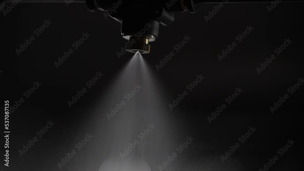 Video Stock Water misting system make realistic Smoke effect floating ...
