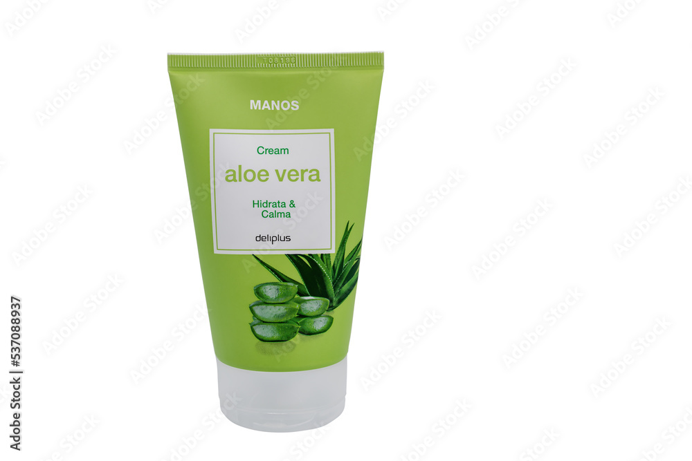 Huelva, Spain - October 10, 2022: Deliplus brand hand cream with aloe ...