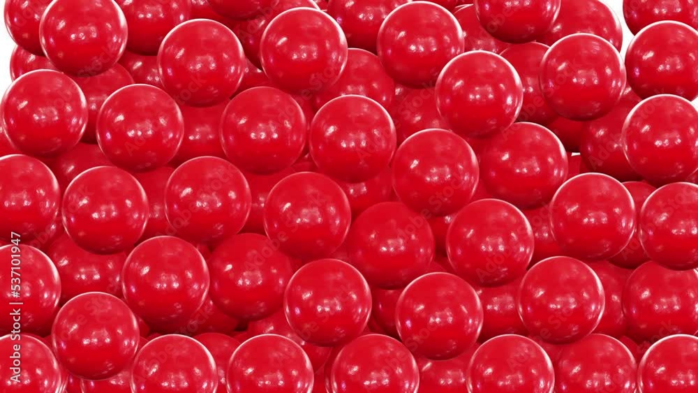 Realistic 3D animation of the beautiful delicious cherry flavor sweet ...