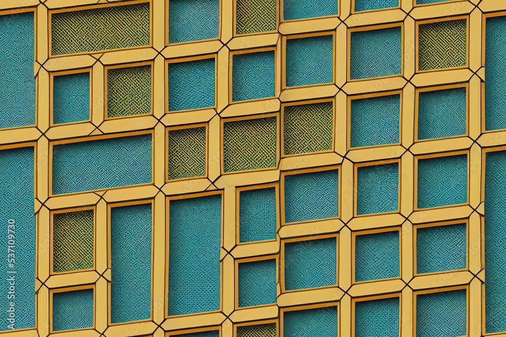 Turkish Mosque Window 2d Seamless Pattern. Ramadan mubarak muslim ...