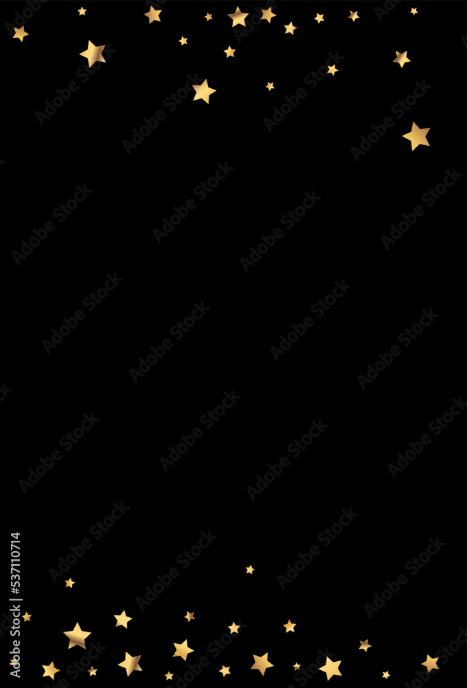 Gold Night sky Vector Black Background. Shiny Stock Vector | Adobe Stock