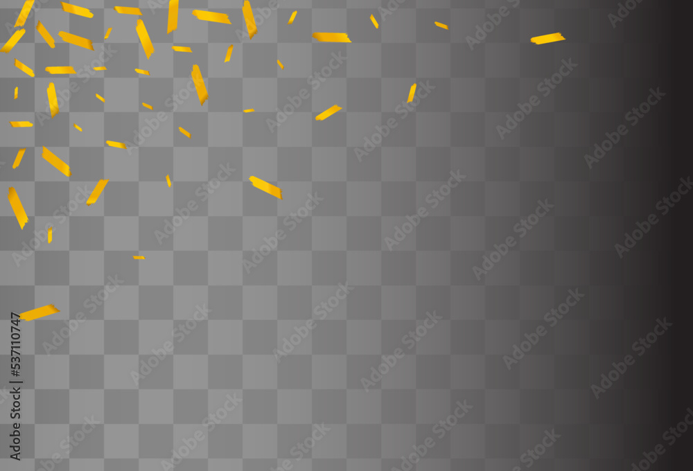 Yellow Dust Vector Transparent Background. Gold Stock Vector | Adobe Stock
